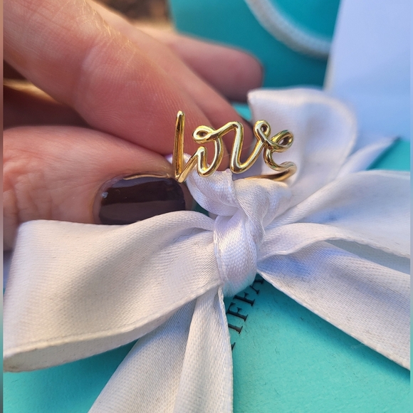 Tiffany & Co. | Jewelry | Tiffany Co Graffiti Love Ring Size 6 | Poshmark